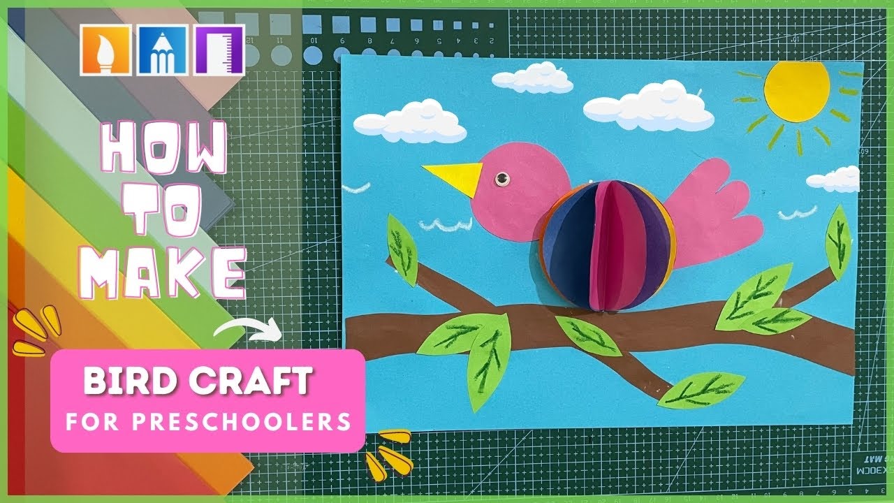 How To Make A Paper Bird (EASY) | Paper Crafts for Kids - YouTube