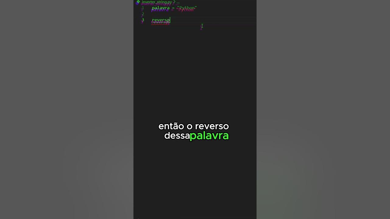 Desafio Python Como Inverter Uma String Python Programação Aprenderpython Dicaspython