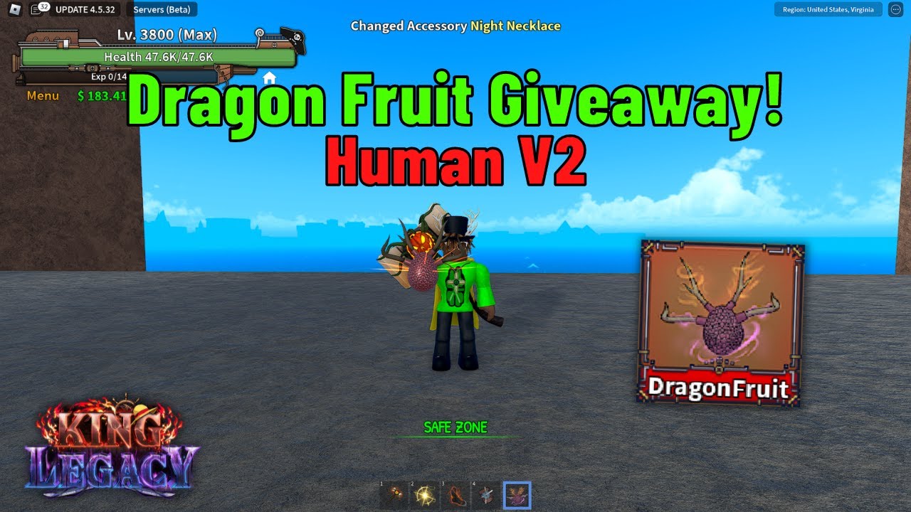 🔴Live Unlocking Races V2 and Dragon Giveaway | Roblox King Legacy - YouTube