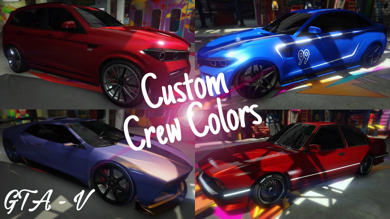 Custom Crew Colors #20 - GTA V - YouTube