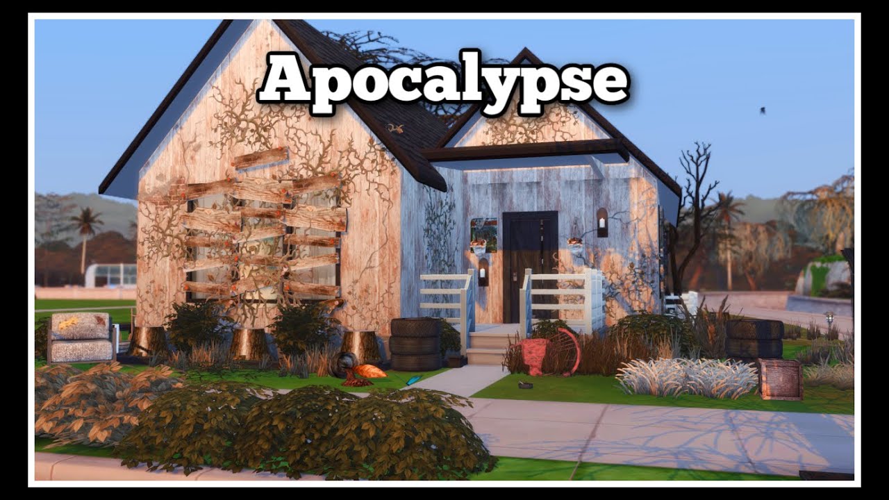 I built a 2 bedroom APOCALYPSE Home in The Sims 4 - YouTube