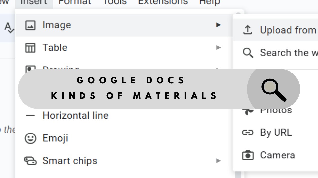 Google Docs Kinds of Materials - YouTube