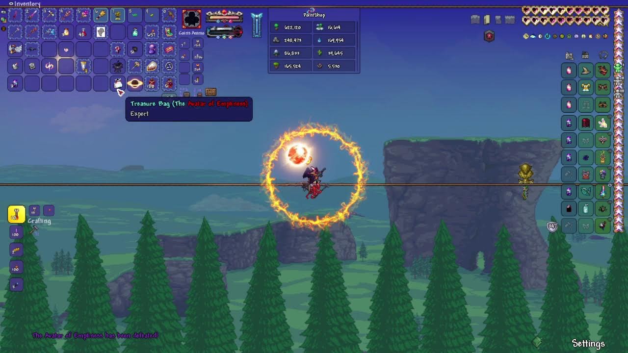 Terraria Calamity-Avatar of emptiness full fight - YouTube