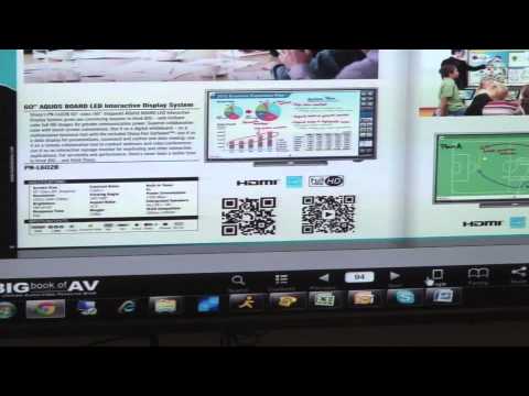 Sharp helps Stampede celebrate its 15th Anniversary with the PN-L802B AQUOS BOARD - YouTube