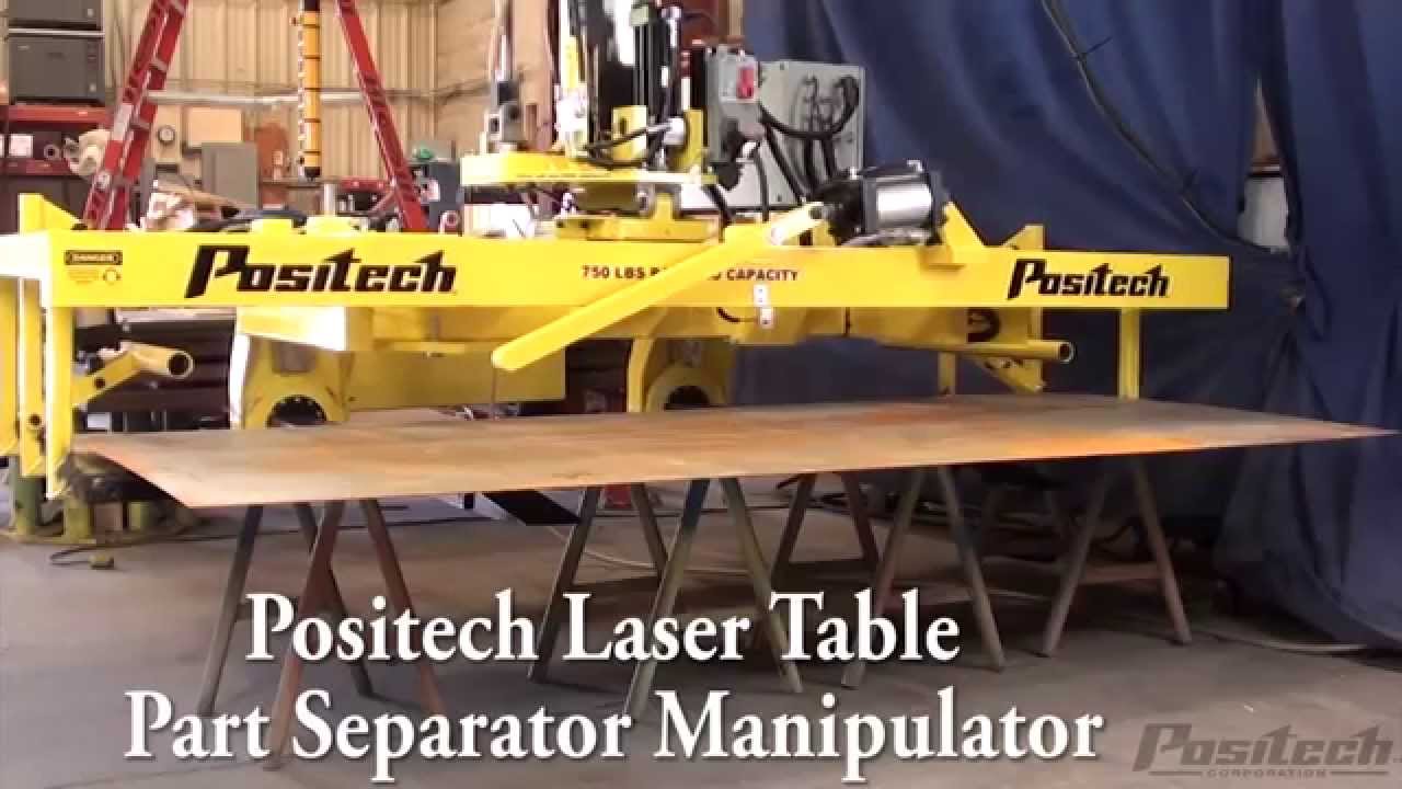 Laser Table Part Separator Industrial Manipulator - YouTube