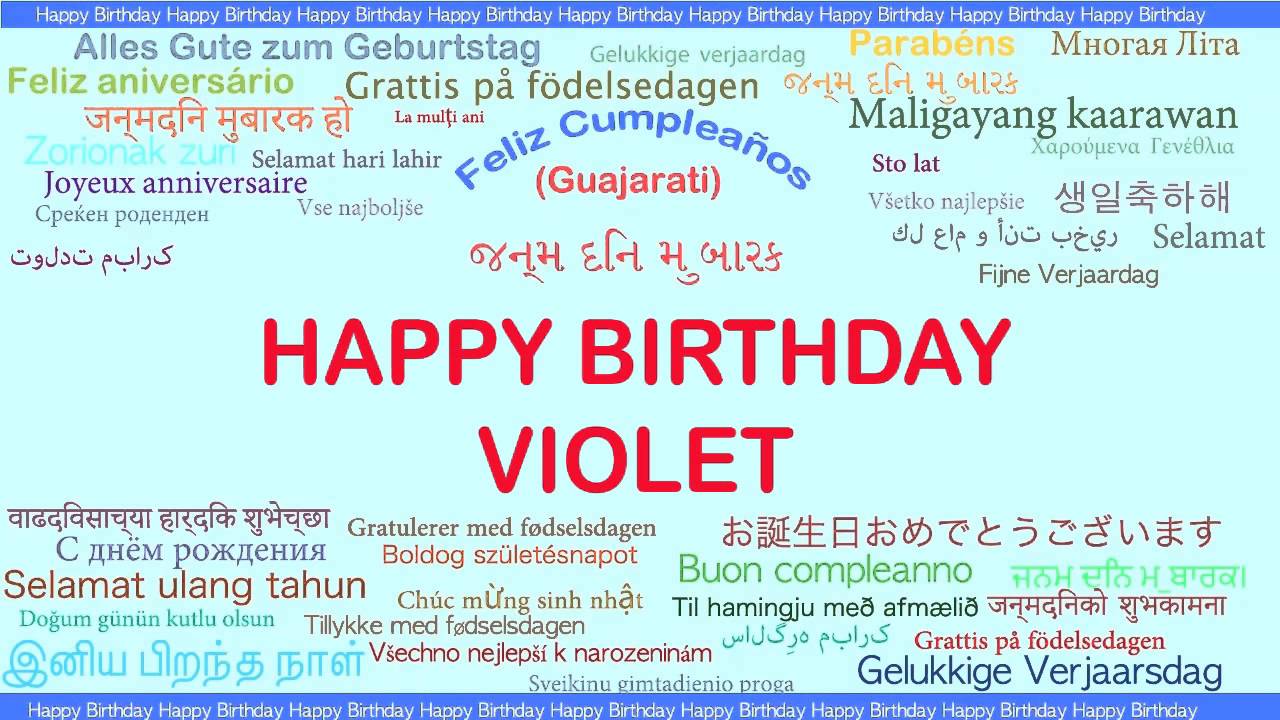 Violet Languages Idiomas - Happy Birthday - YouTube