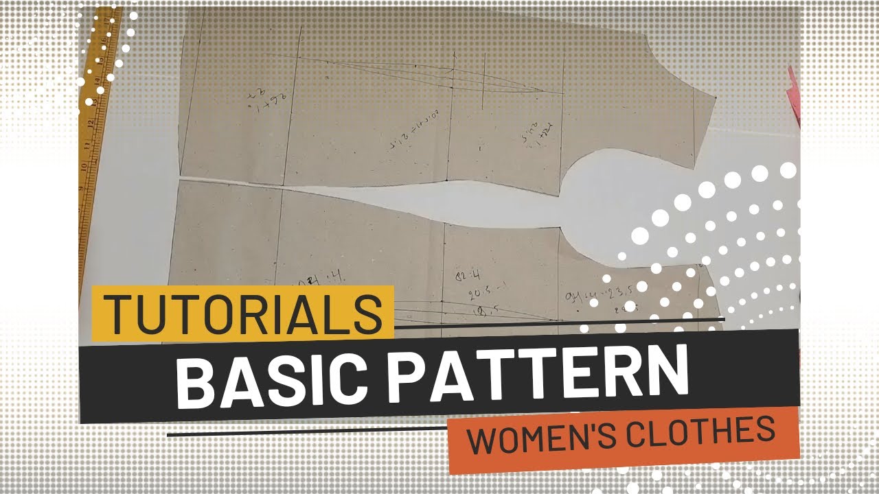 how to make basic female patterns easily for beginners - YouTube
