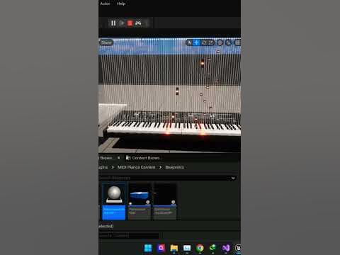 Build your own Piano Visualizer with unreal engine #ue5 - YouTube