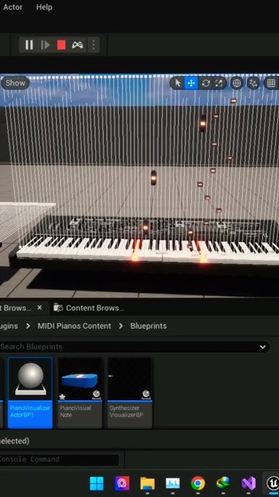 Build your own Piano Visualizer with unreal engine #ue5 - YouTube