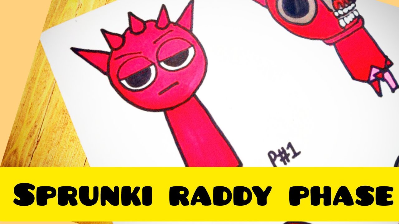 Draw Sprunki Raddy Phase😱🤯Use 0.2x Speed 😰😰 - YouTube