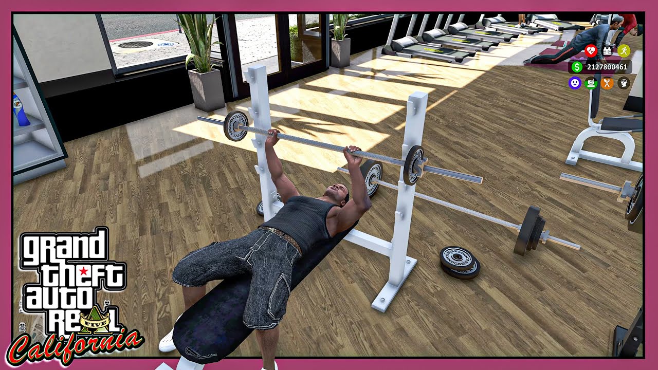 Burning Calories in GTA | Franklin Bike Riding & Gym Workout Regime ...