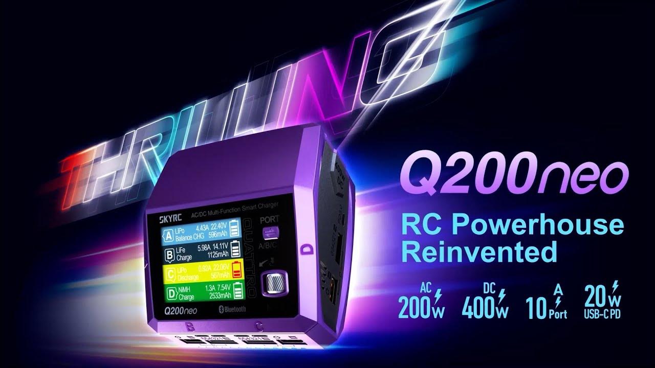 SkyRC Q200neo AC/DC Multi-Function Smart Charger - YouTube
