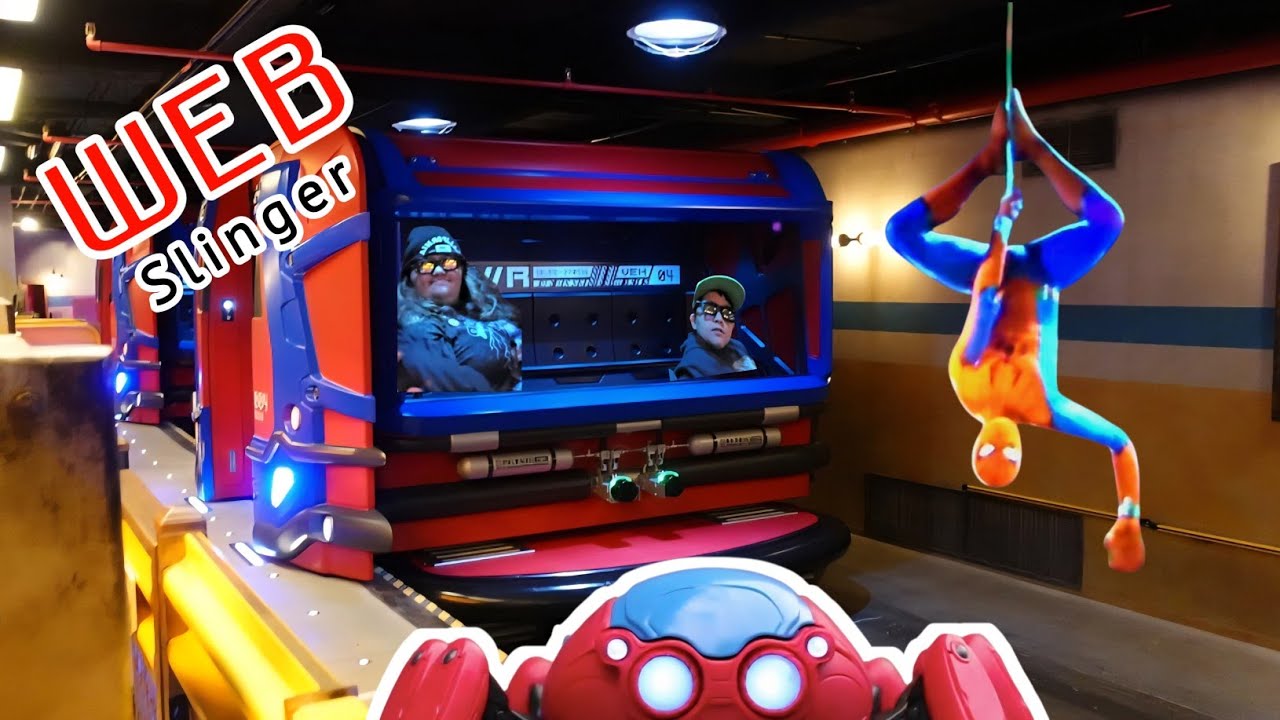 Web Slinger Full Ride Avengers Campus - YouTube