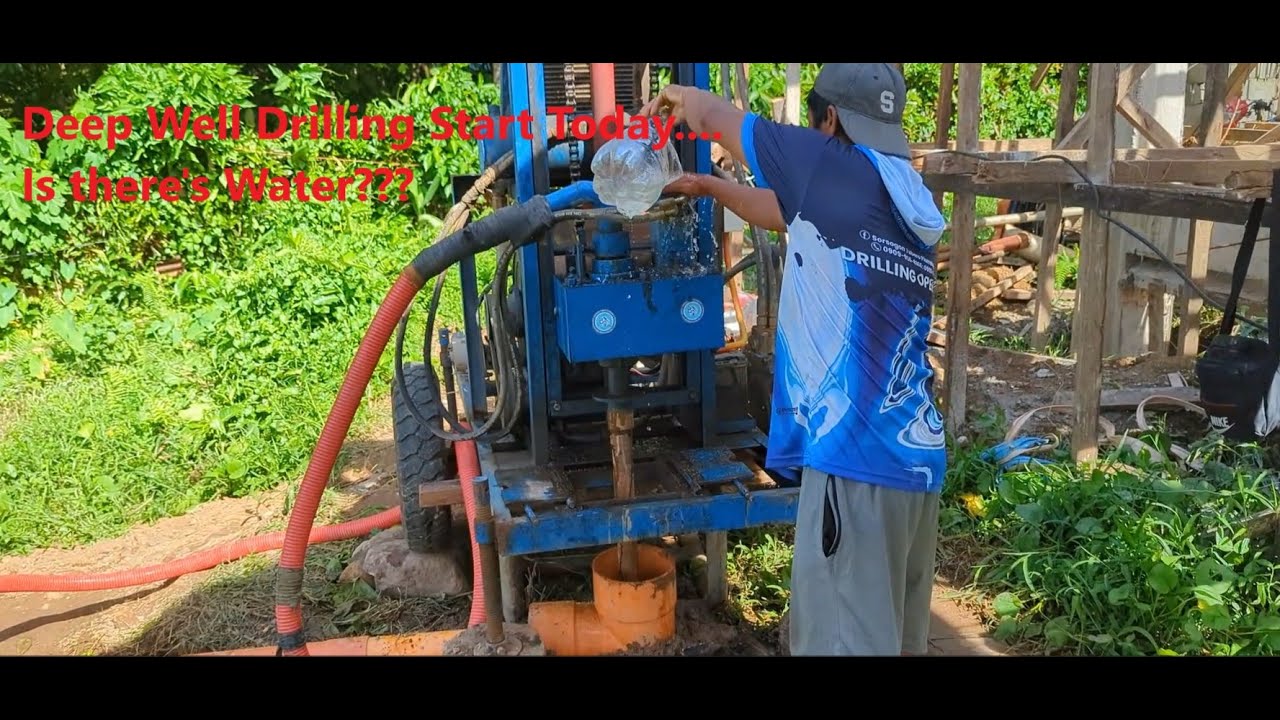 Philippines House Build " Start of Drilling for our Deep Well" (Day 1 ...