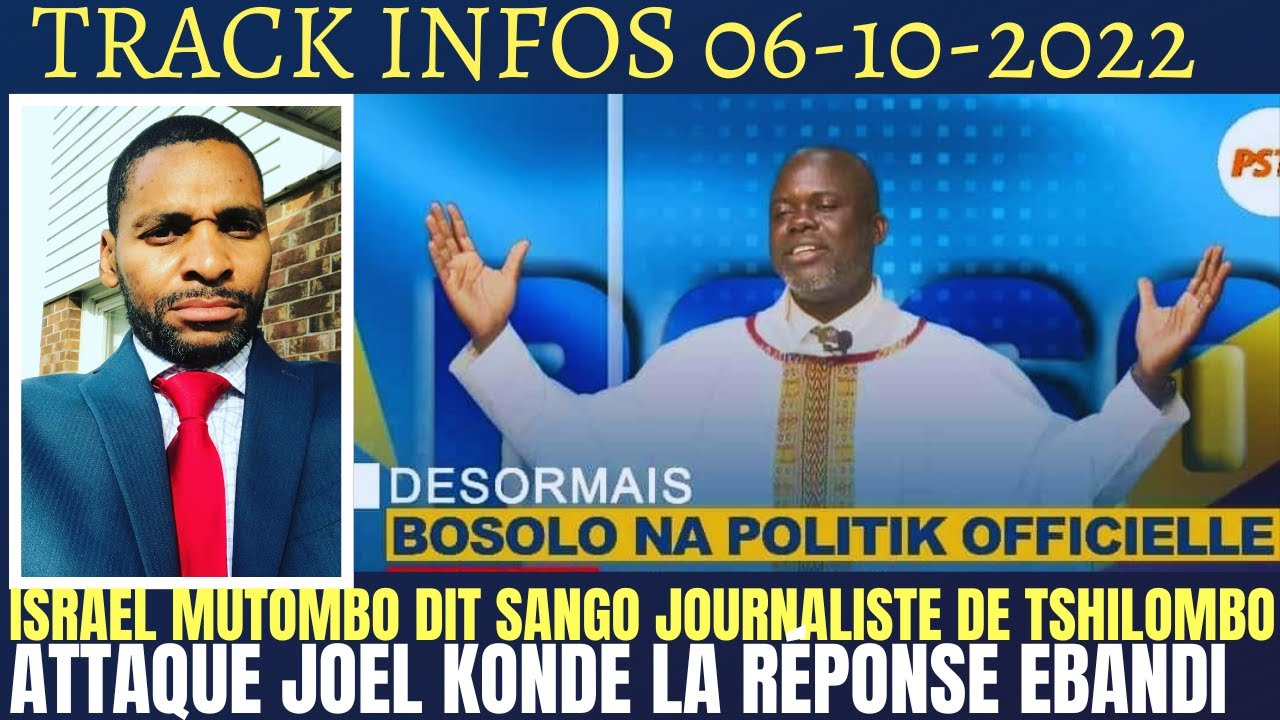 RÉACTION 1 ISRAËL MUTOMBO DIT SANGO JOURNALISTE TRIBAL DE TSHILOMBO VS ...