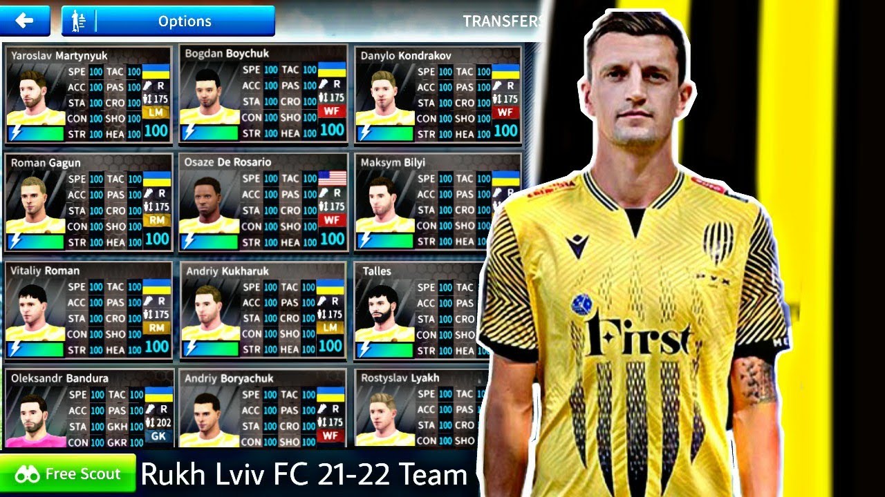 How To Create Rukh Lviv FC 21-22 Team In Dream League Soccer 2019 - YouTube