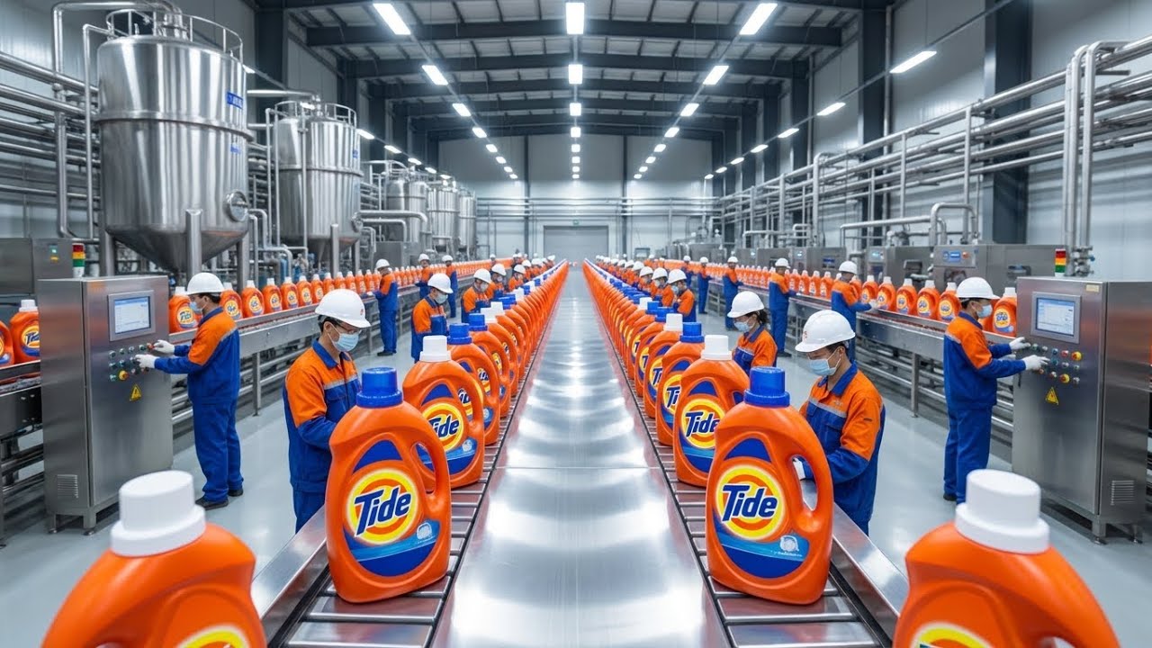 Inside the Tide Laundry Detergent Factory – From Chemicals to Clean ...