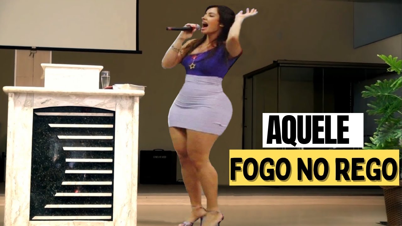 PASTORA EXAGERA NA FALA E ACABA SE EMPOLGANDO - YouTube