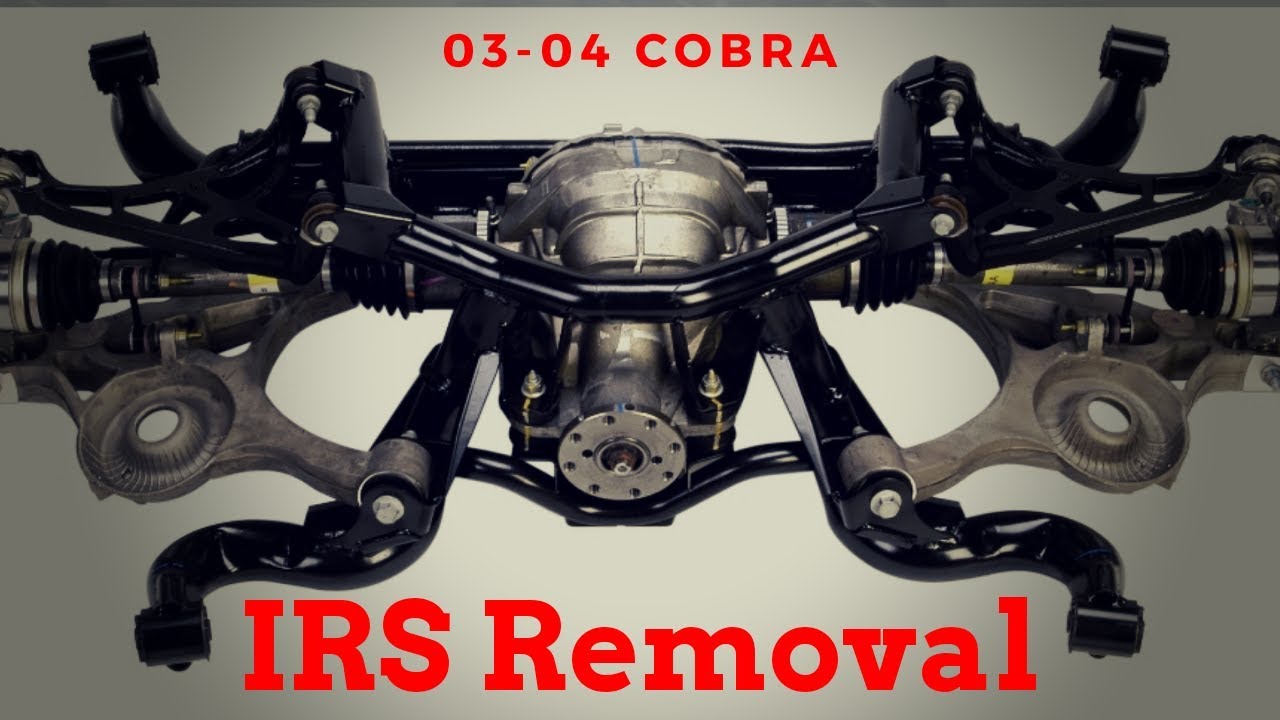 2003-2004 cobra IRS Removal part #1 - YouTube