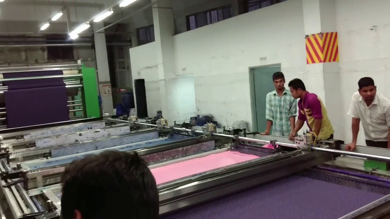 All over printing machine prep - YouTube