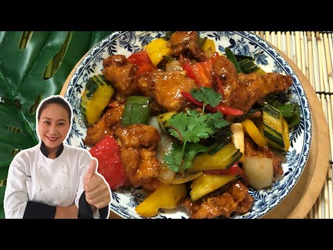 SWEET AND SOUR CHICKEN RECIPE THAI STYLE •TASTY• EASY • ThaiChef Food