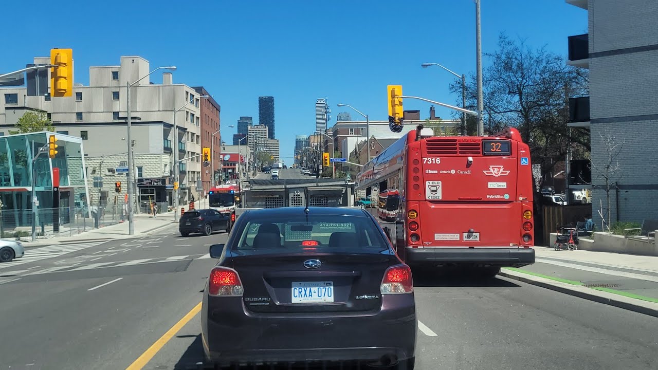 Driving in Toronto Main Streets Eglington Avenue West to Leaside ...