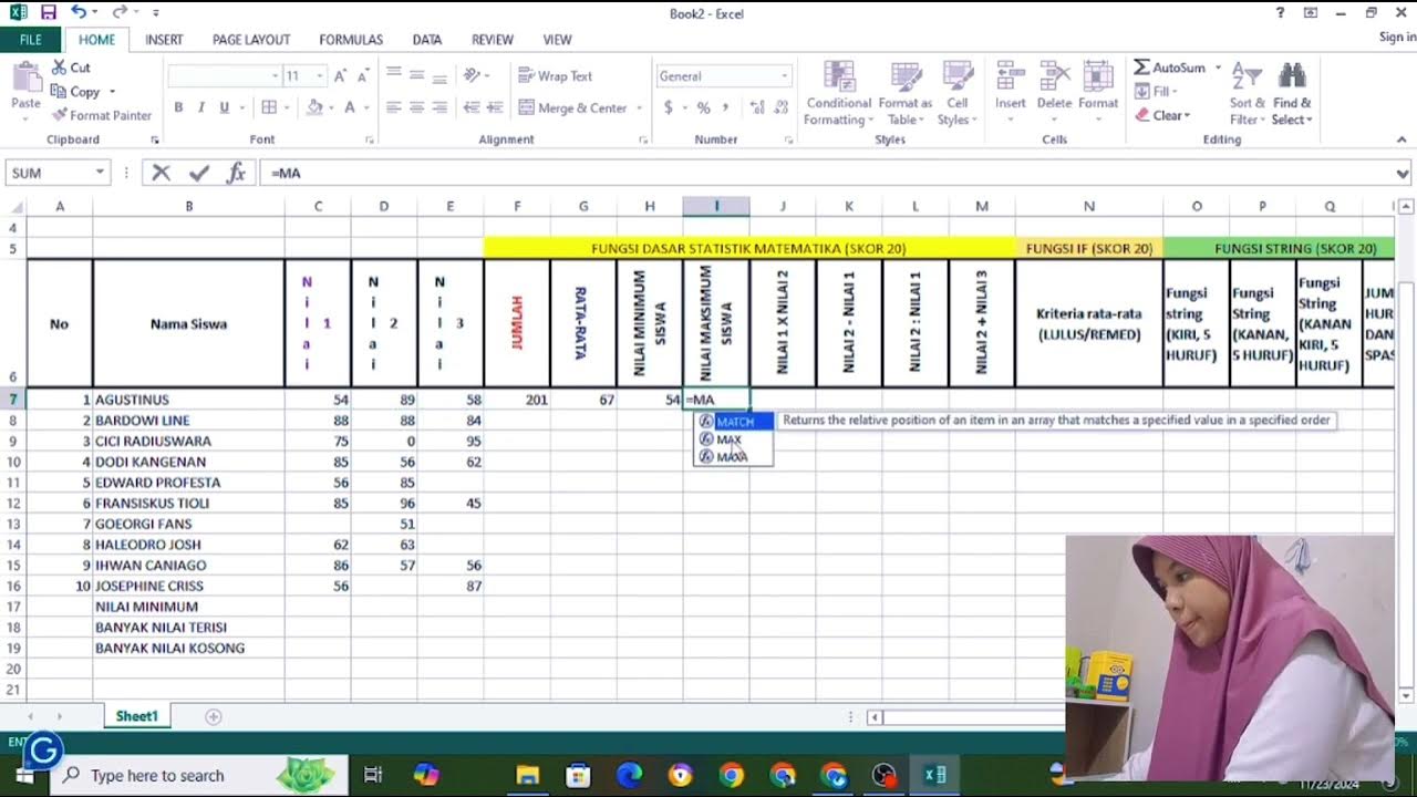 Tugas Informatika/Excel (kelas 10) - YouTube