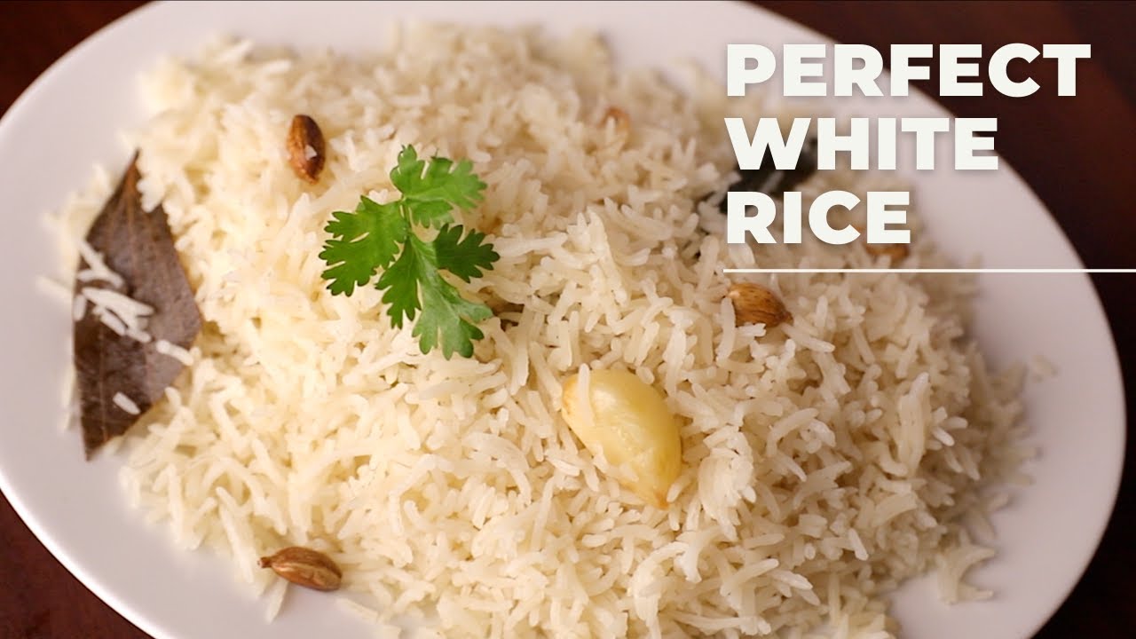 The SECRET to cooking PERFECT White Rice...FLUFFY! - YouTube