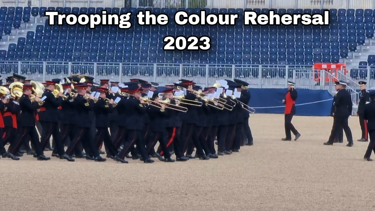 *Incredible Military Band* Trooping the Colour Rehearsal 2023 - YouTube
