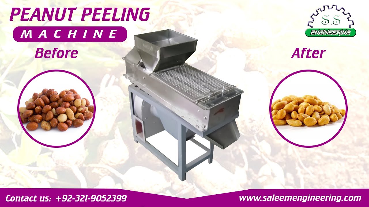 Roasted Peanut Peeling Machine | Peanut Skin Removal Machine | Modern ...