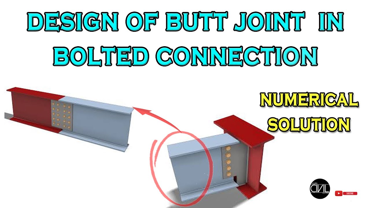 Design of Butt Joint in Bolted Connection | Numerical Solution [HINDI ...