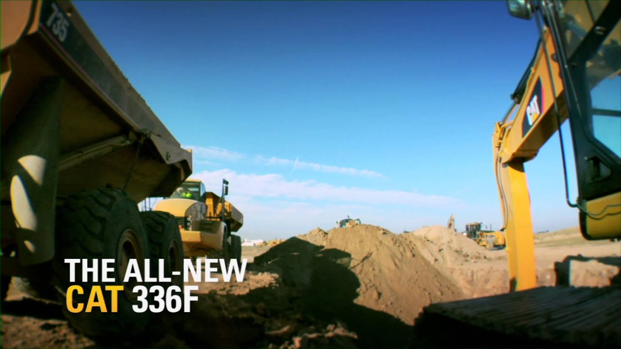 Cat® 336F Excavator | Advanced Engine and Hydraulics Save Fuel - YouTube