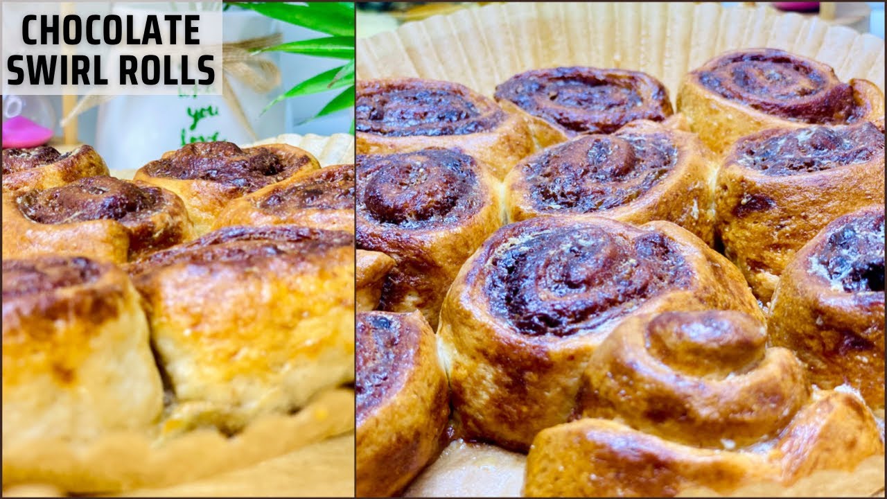 How to make Delicious Chocolate Swirl Rolls| Crunchy & Yummy Airfryer ...