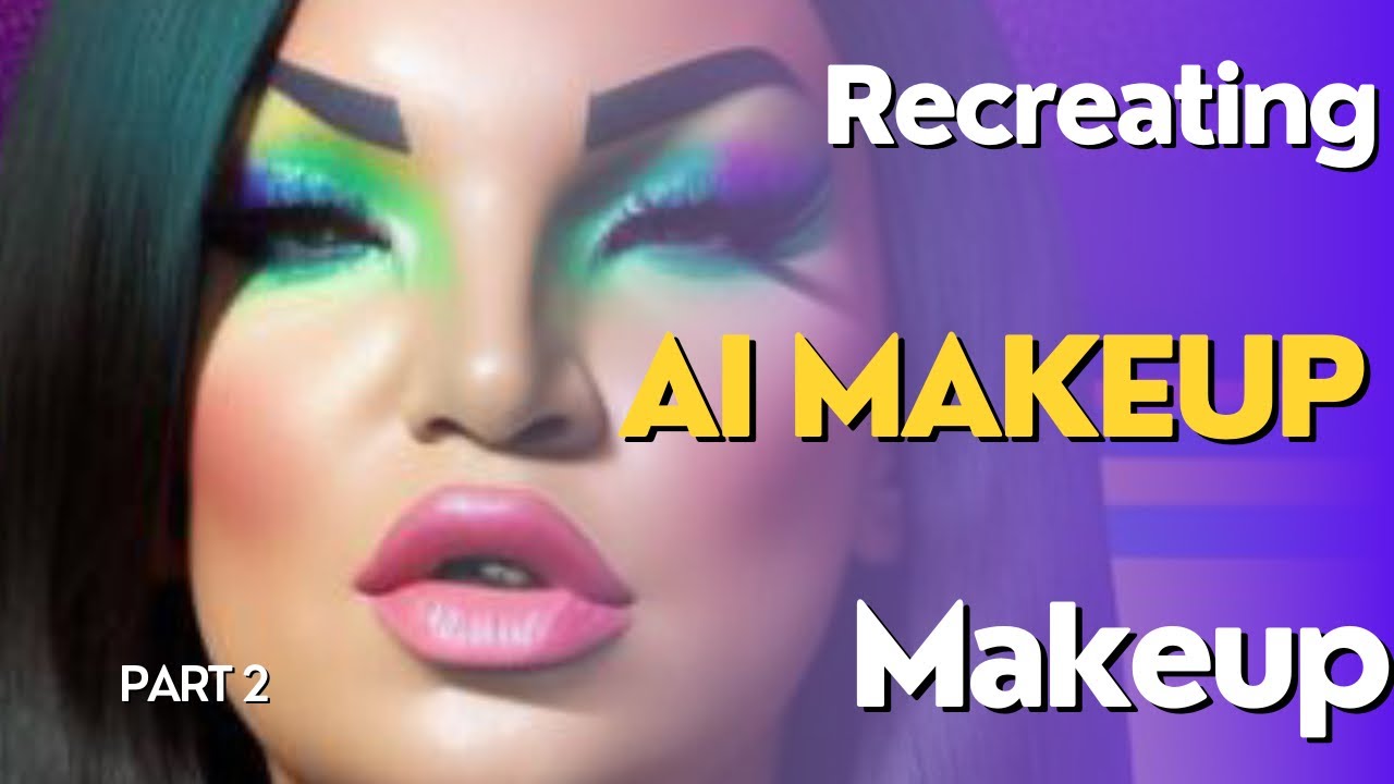 Recreating AI Inspired makeup part 2 - YouTube
