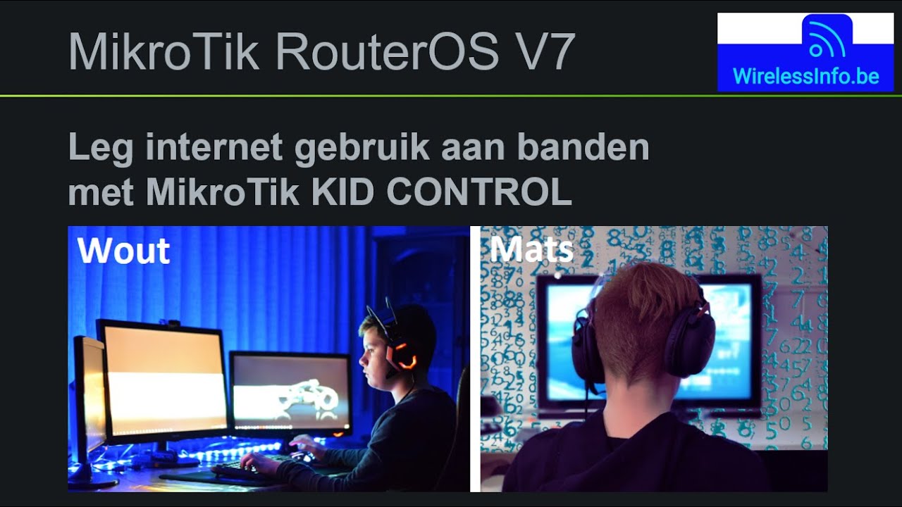 Leg internetgebruik aan banden met behulp van MikroTik Kid Control ...