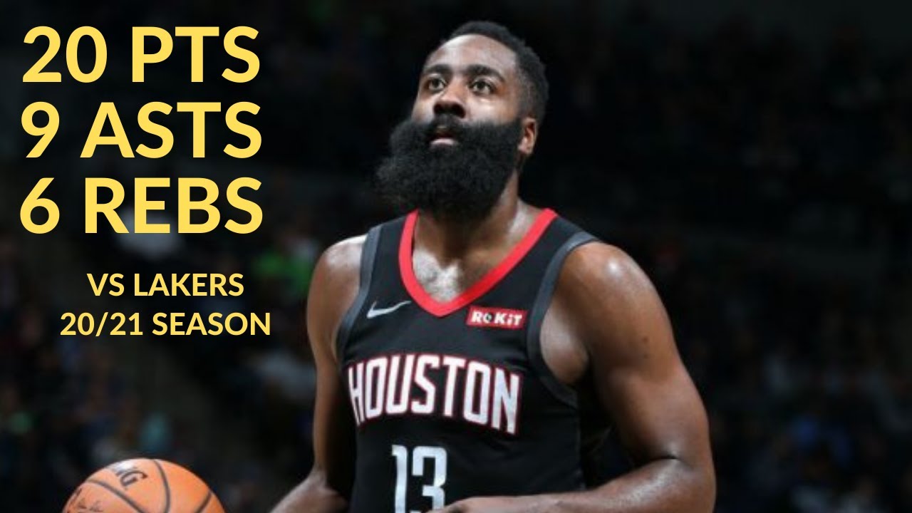 James Harden 20 Pts 9 Asts 6 Rebs Highlights vs LA Lakers | NBA 20/21 ...