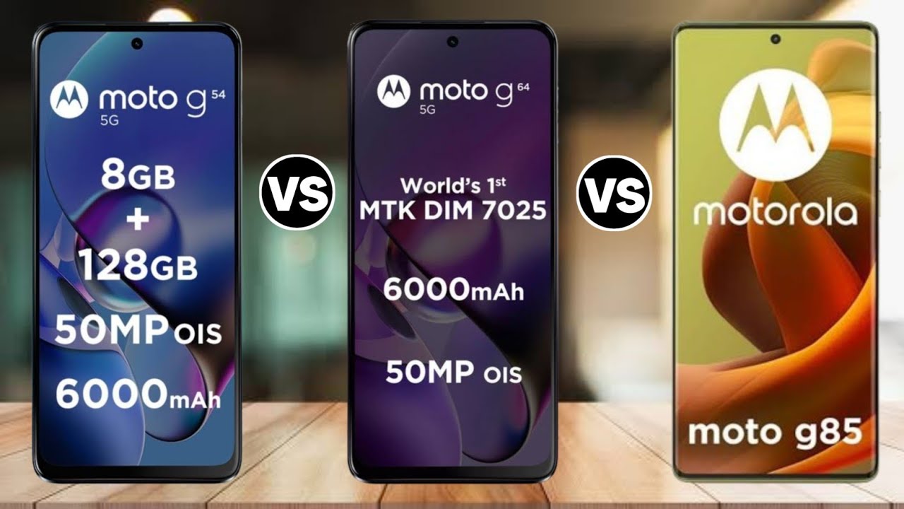 Moto G54 Vs Moto G64 Vs Moto G85 - YouTube