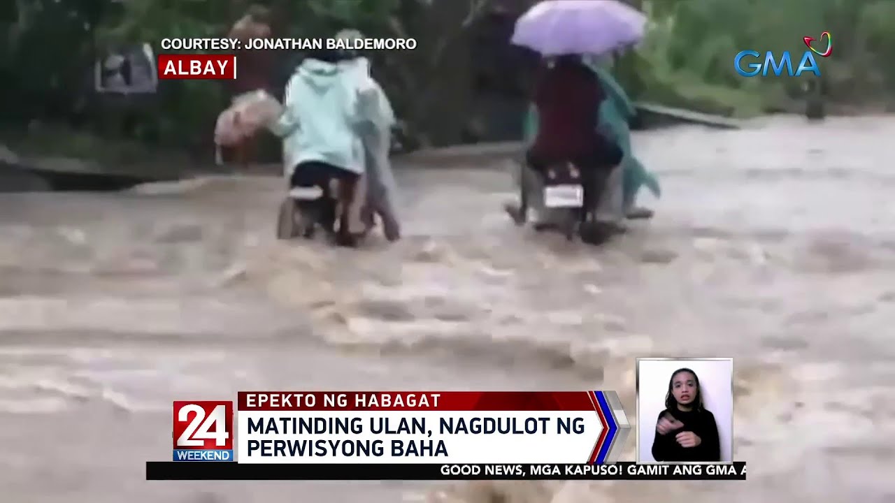 Matinding ulan, nagdulot ng perwisyong baha | 24 Oras Weekend - YouTube