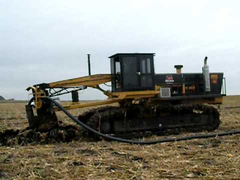 Wolfe Plow, Farm Drainage Plow, Field Drainage - YouTube