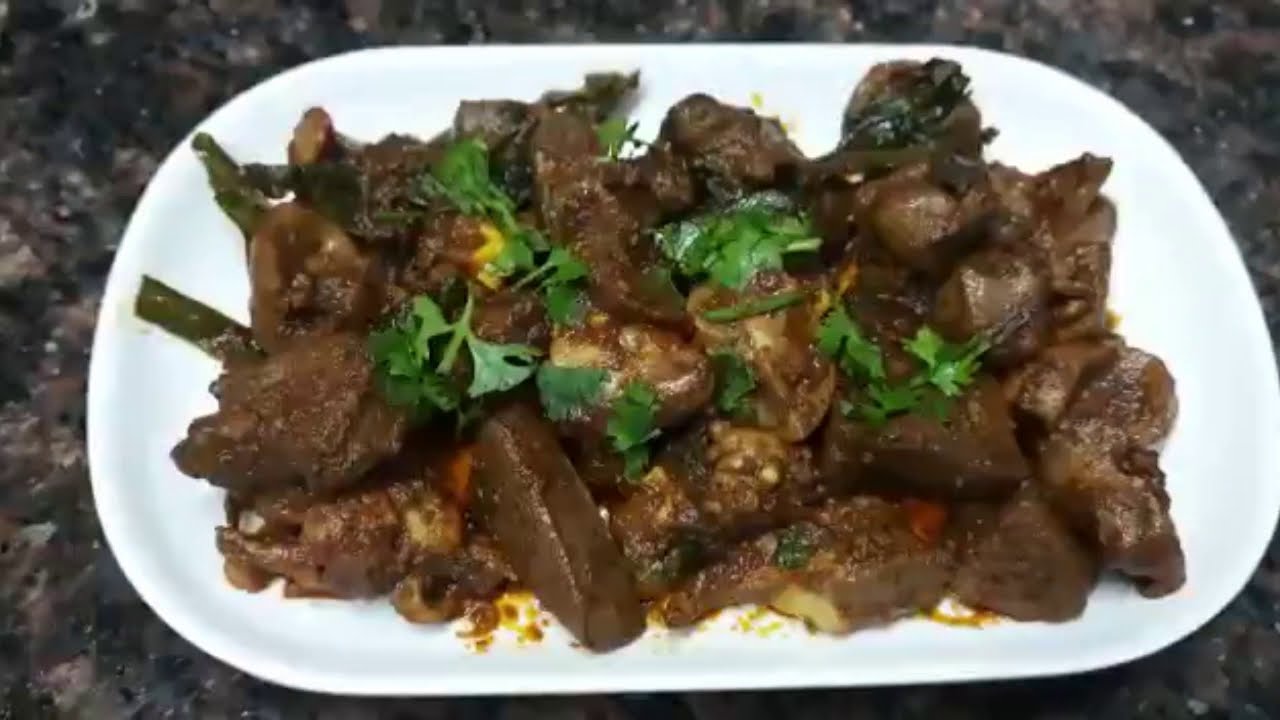 Fried Goat's Kidney (Gurda), Liver (Kaleji), and Heart (Dil) Recipe ...