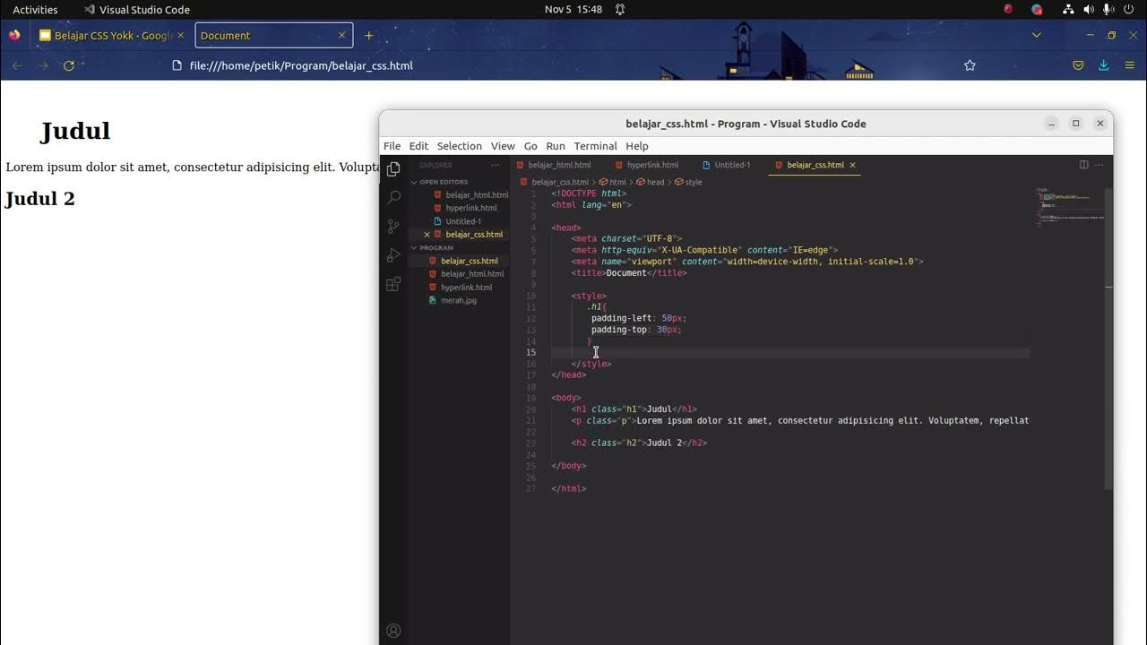 Padding, Margin, Color pada CSS - YouTube
