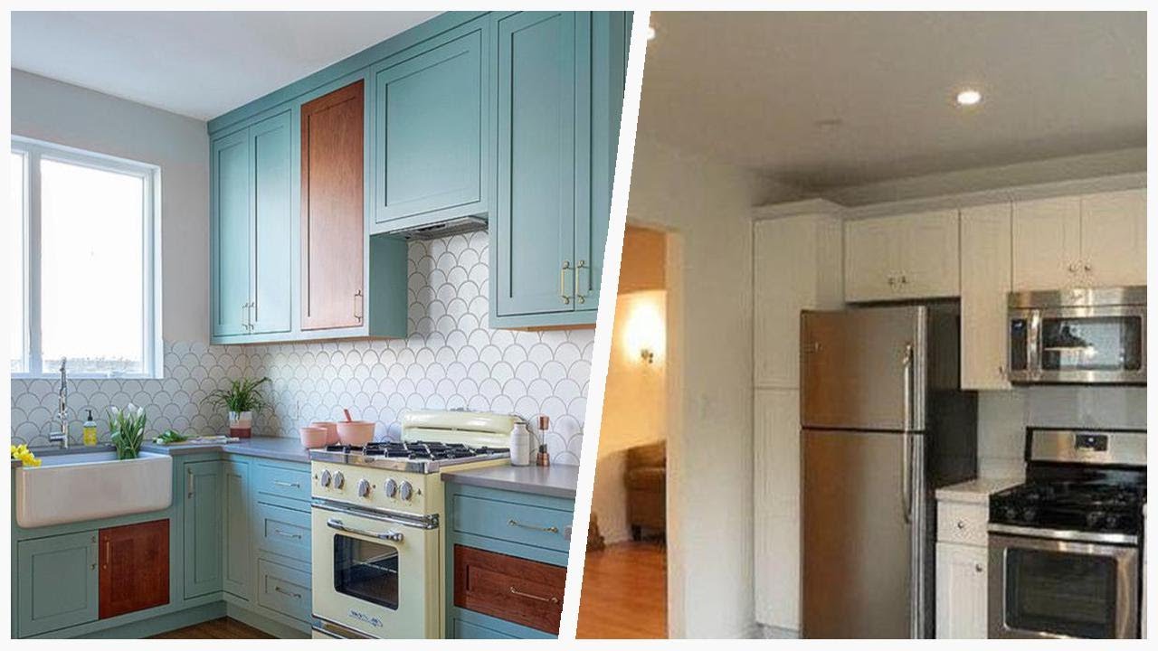 75 Kitchen With Turquoise Cabinets And Gray Countertops Design Ideas ...