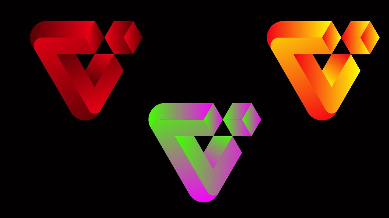 How To Create 3D Logo In Adobe Illustrator | 3D Logo Design Adobe ...