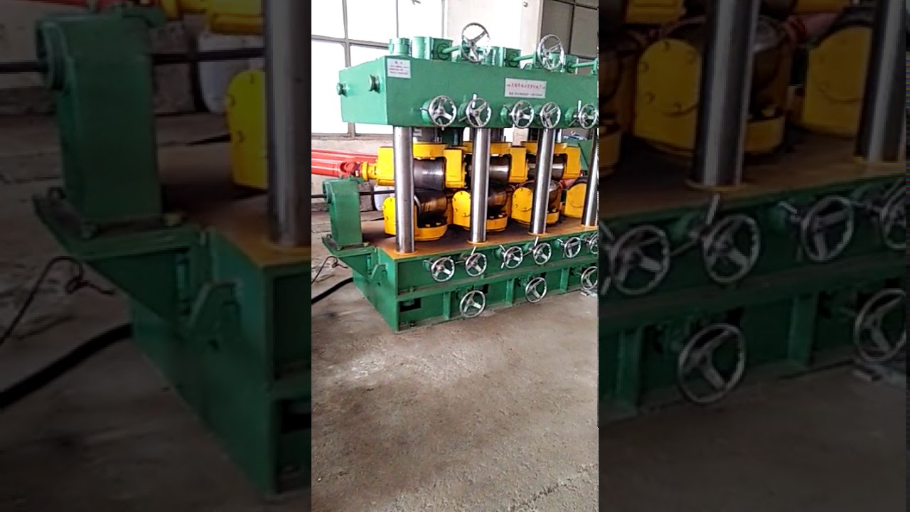 7 roll straightening machine - YouTube