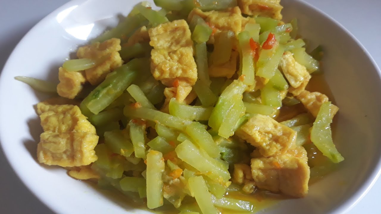 RESEP OSENG LABU SIAM DAN TAHU - YouTube
