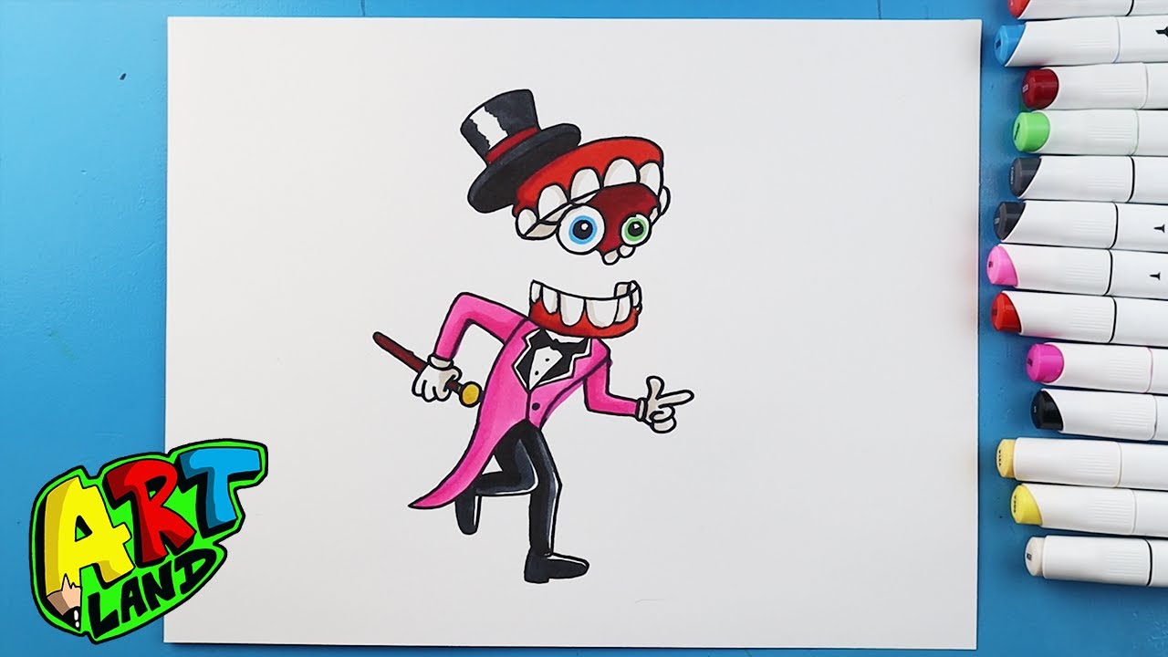 How to Draw Caine - YouTube