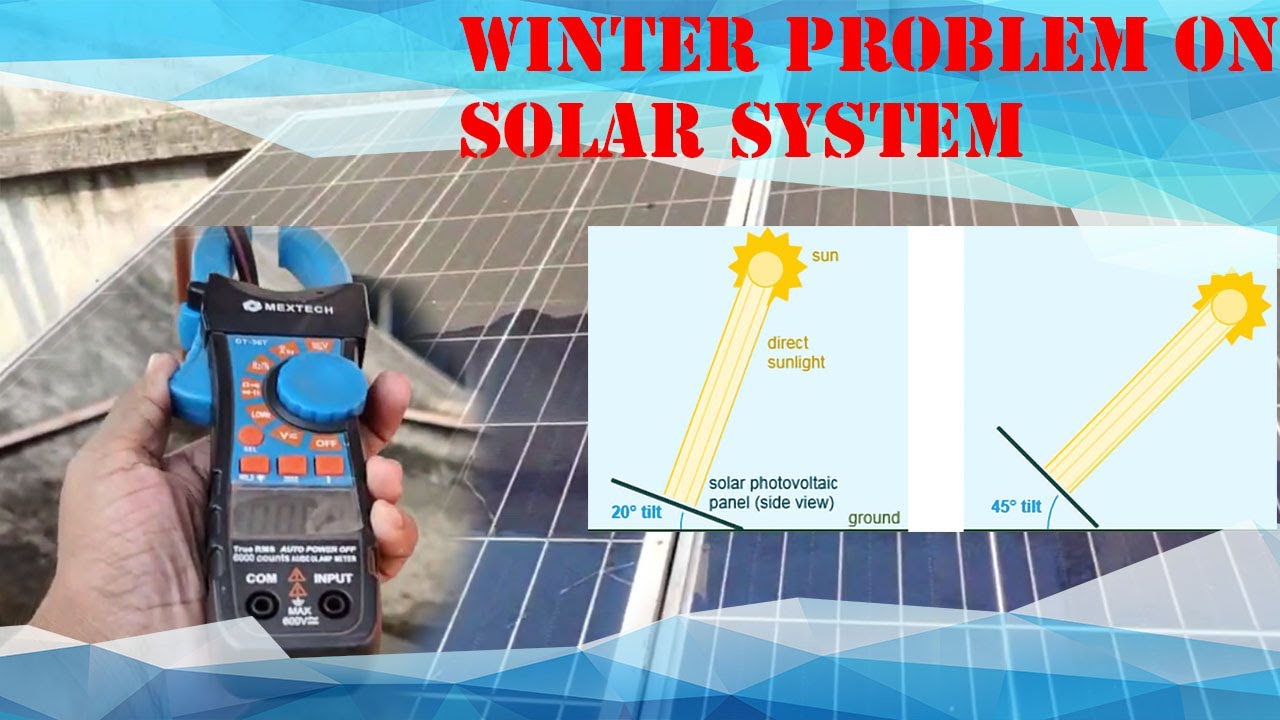 solar problem on Winter season | low ampere, Low angle - YouTube