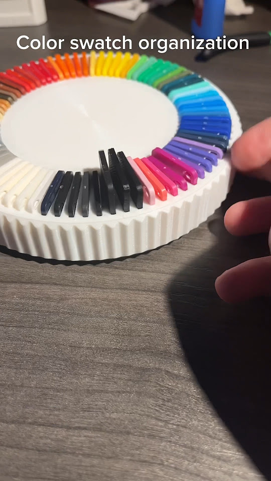 This was so satisfying! 3d printed color swatch organizer! #3dprinting ...