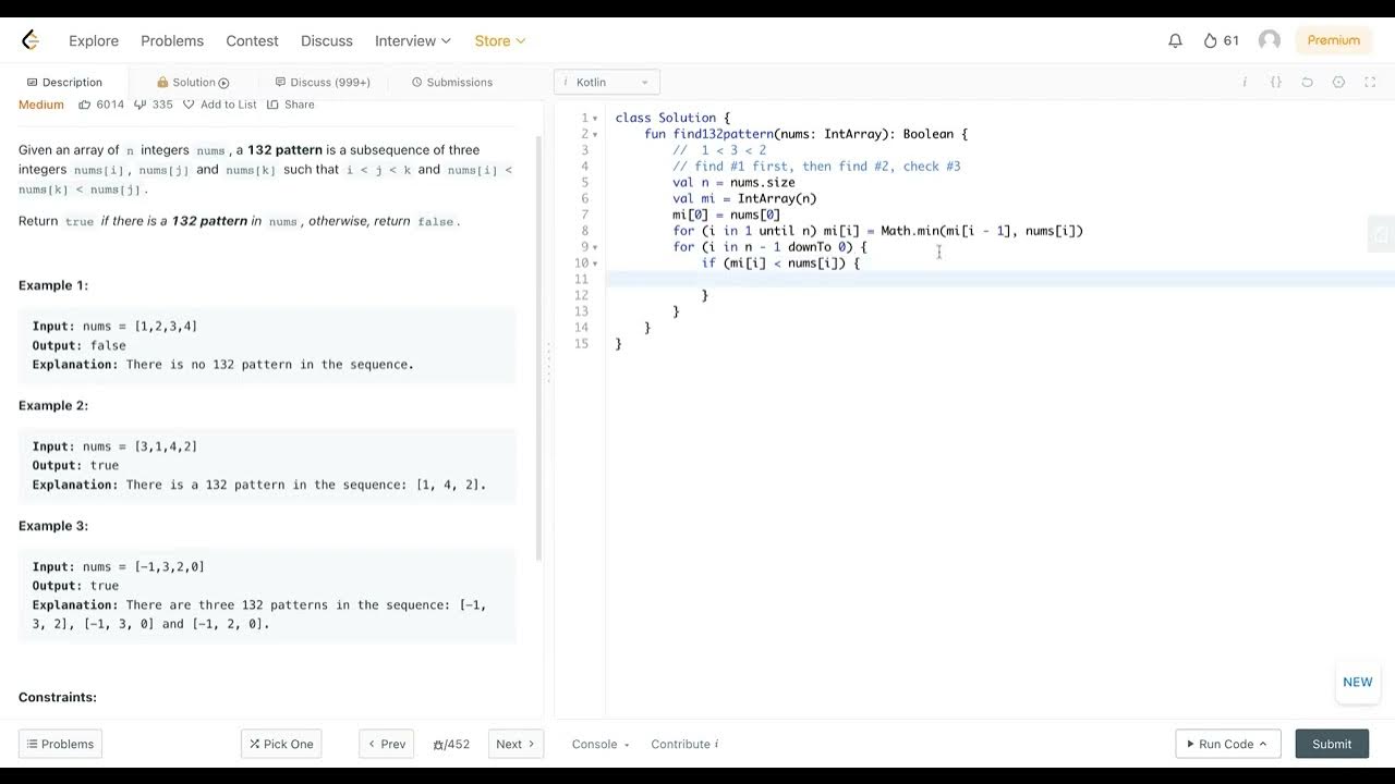 Leetcode September Daily Day 30 456 132 Pattern Youtube