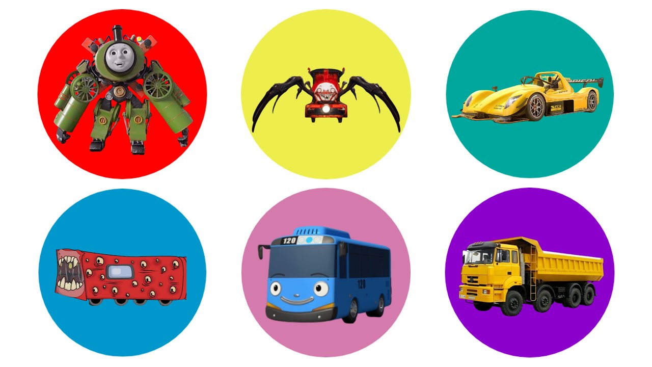 Tebak gambar kereta Choo Choo Charles, Train Eater, Robot Percy, Mobil ...